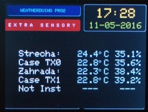 Arduino meteostanice WeatherDuino Pro 2 podrobněji