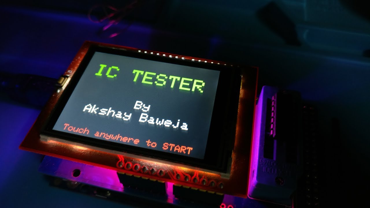 Tester integrovaných obvodů s Arduino Mega
