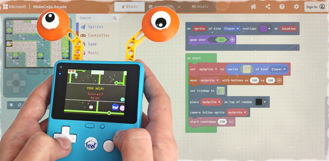 Retro Konzole Pro Makecode A Vlastní Arkádová Hra 2 část Page Bastlírna Hwkitchen